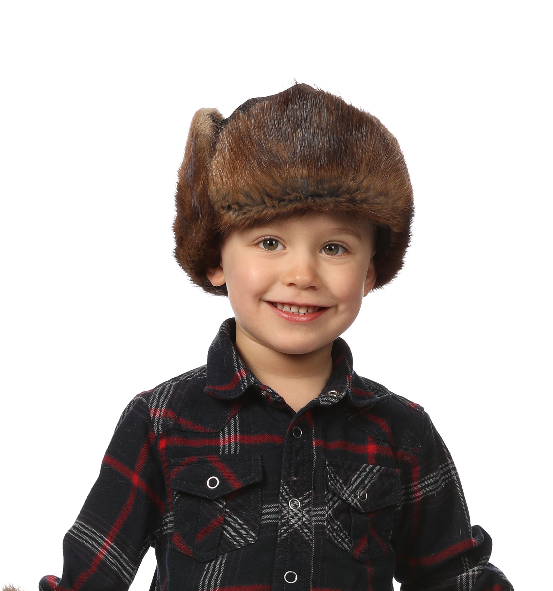 Kid's RCMP fur hat - Muskrat | BILODEAU Canada